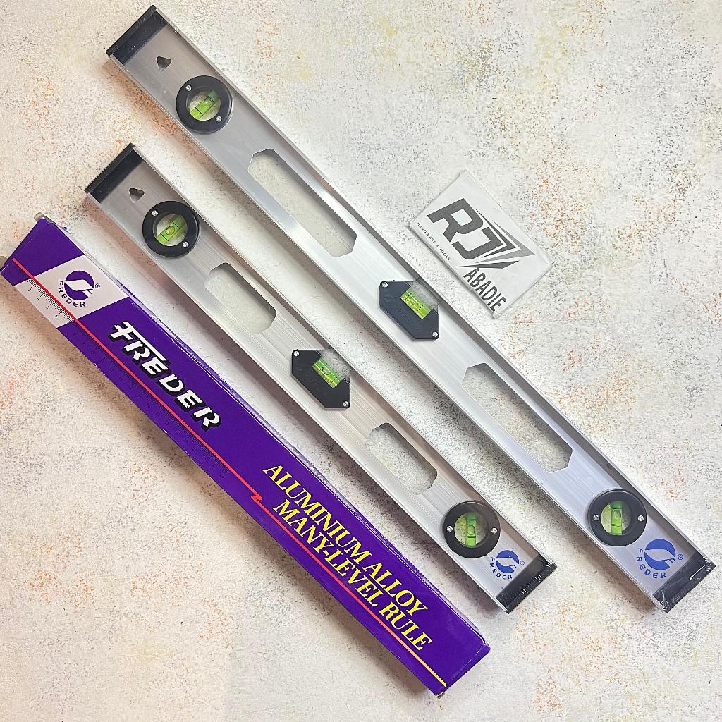 Jual Waterpass Aluminium Water Pass Waterpas FREDER 18 24 Inch | Shopee ...