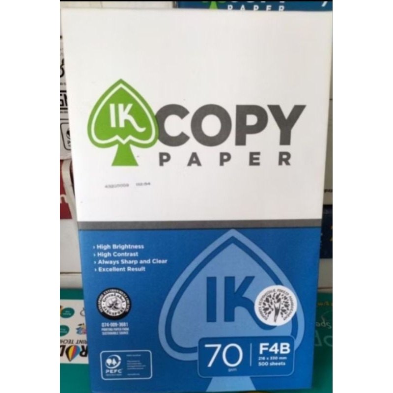 Jual Kertas HVS 70 gr F4 (21,5 X 33 cm) 1 rim : 500 lembar. | Shopee ...