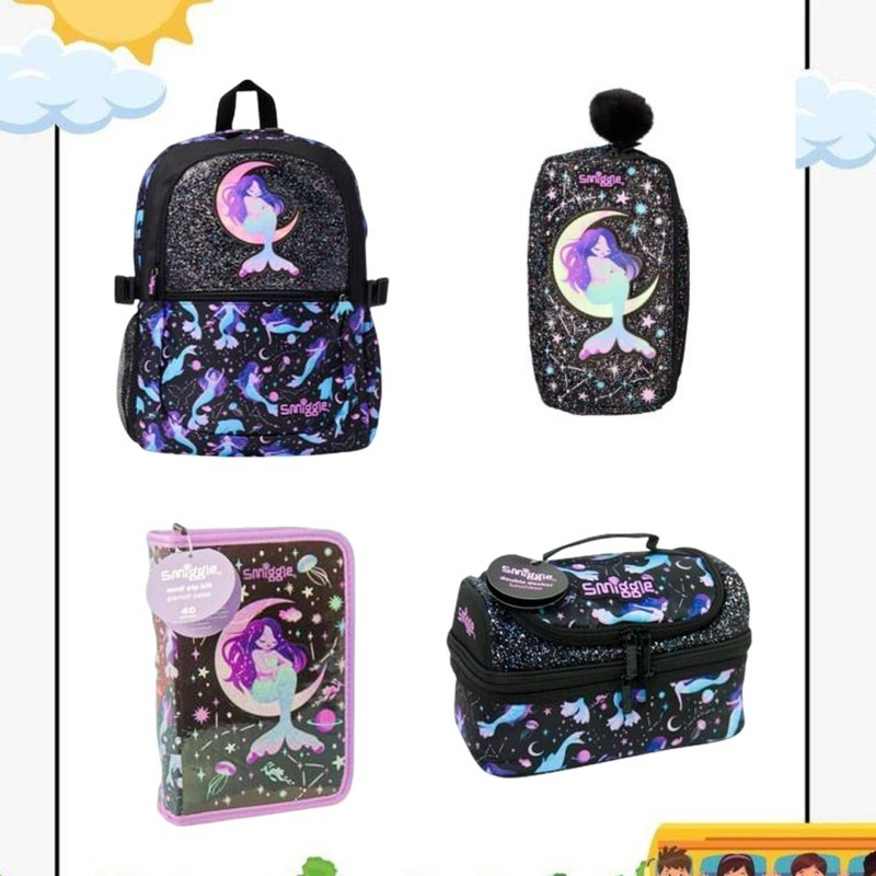 Jual KOLEKSI SMIGGLE LIMIT MERMAID BLACK SERIES | Shopee Indonesia