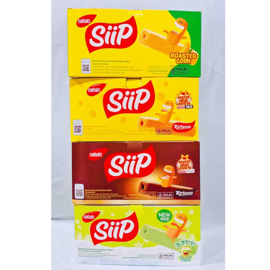 Jual Nabati Siip Jagung Bakar / Keju / Coklat / Cocopan (1 Box isi 20 ...