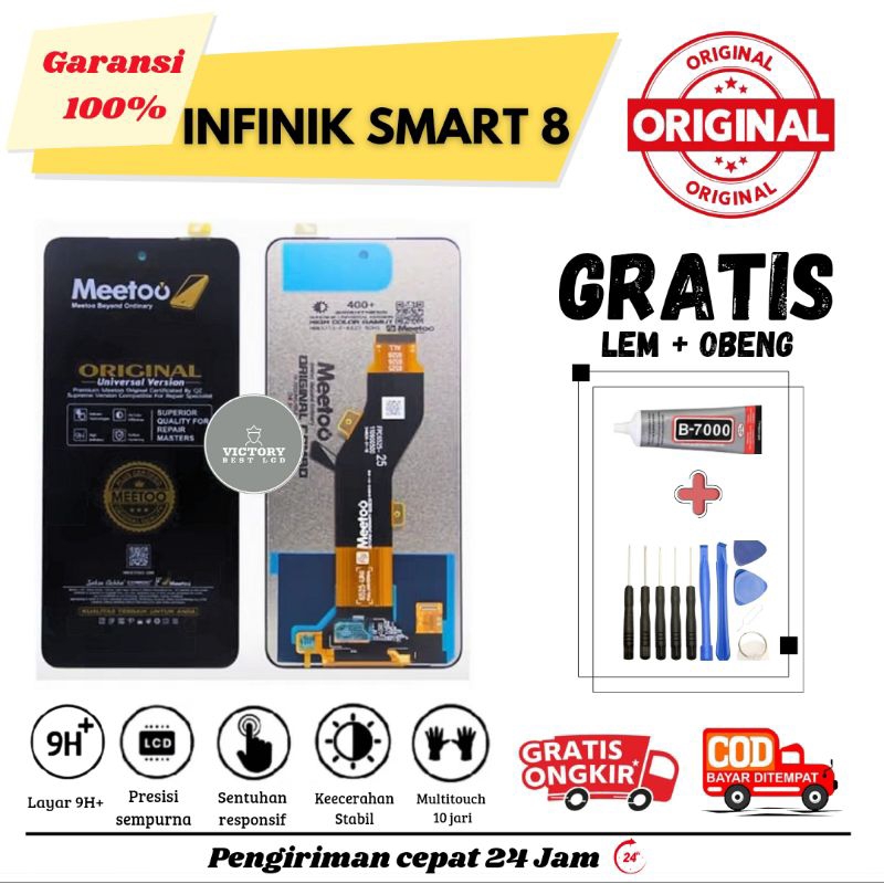 Jual Lcd INFINIK SMART 8 GRATIS lem + Obeng Touchscreen Original MEETO Fullset | Shopee Indonesia