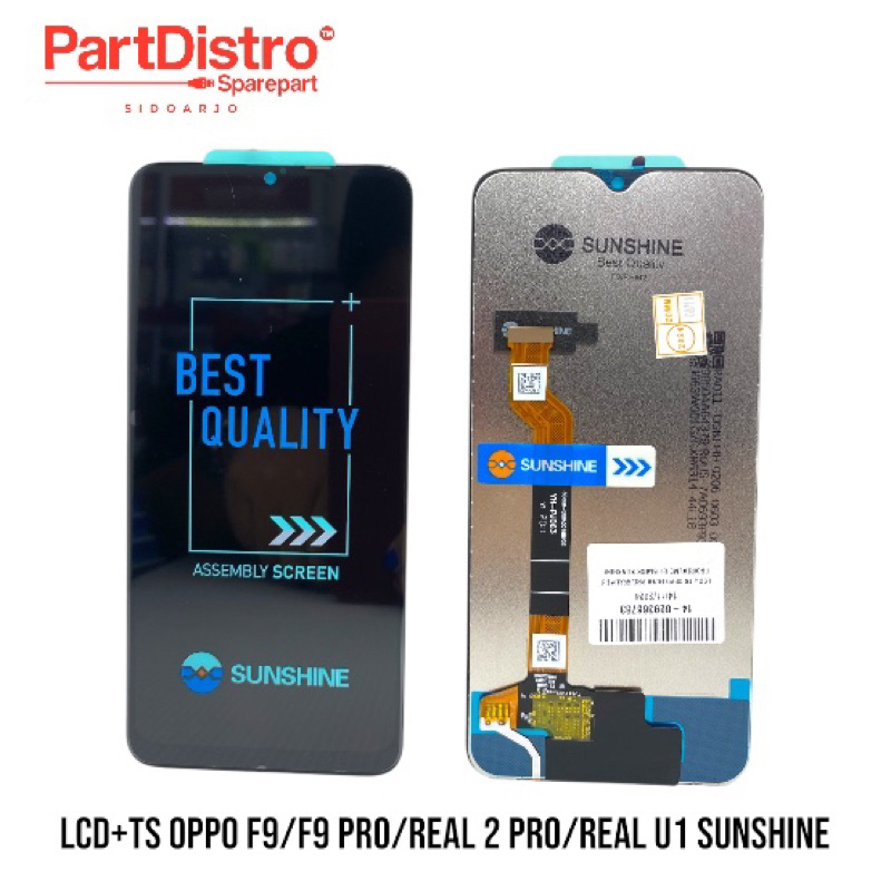 Jual LCD TOUCSCREEN OPPO F9/F9 PRO/REAL 2 PRO/REAL U1 BLACK SUNSHINE | Shopee Indonesia