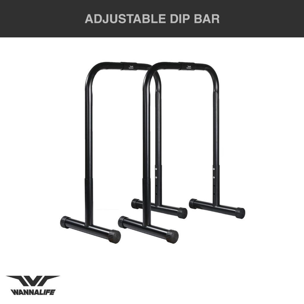 Jual WANNALIFE Dip Bar Adjustable | Alat Gym & Fitness | Shopee Indonesia