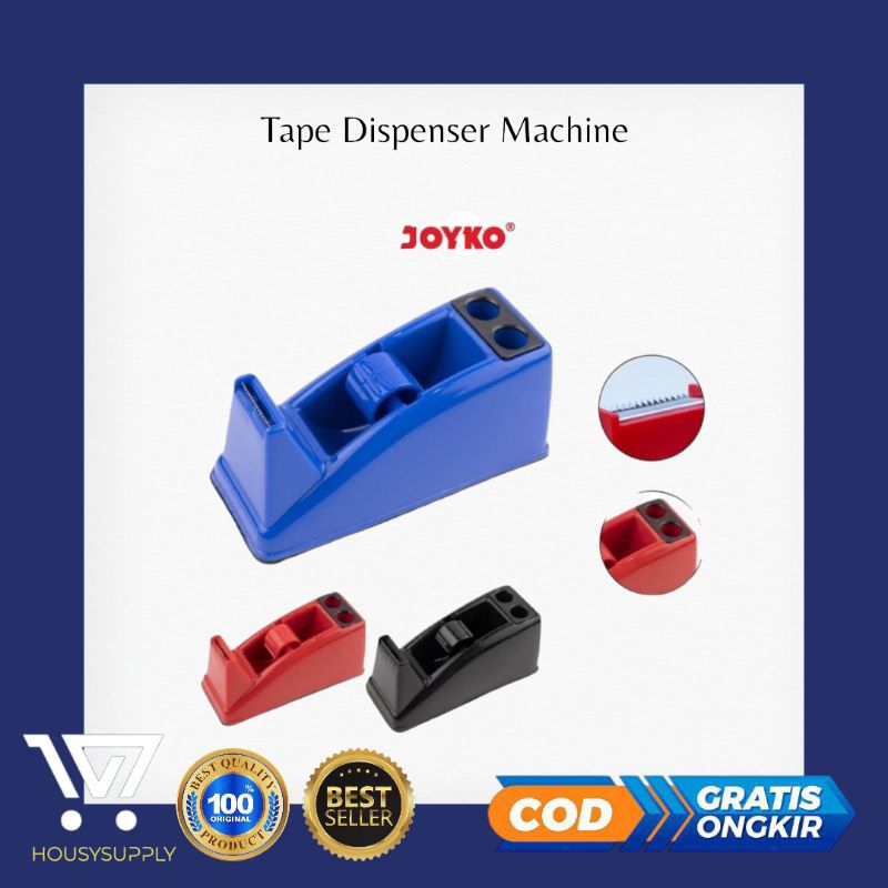 Jual HS31 Tape Dispenser Alat Potong Isolasi Lakban 1 Inch Tempat ...