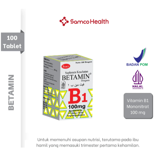 Jual Samco Betamin Botol | Vitamin B1 100 MG |100 Tablet | Shopee Indonesia