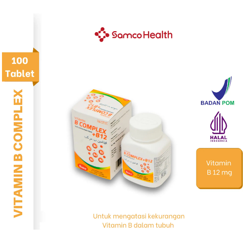Jual Samco B complex + B12 Botol | 100 Kapsul | Suplemen Vitamin B ...