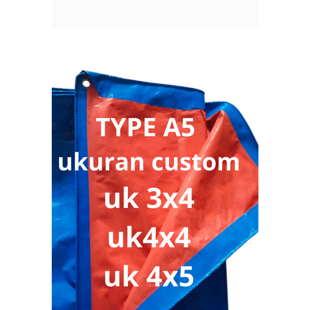 Jual Terpal A5 Korea Original Ukuran Custom 3x4 ,4x4, 4 x5 ,6x10 6x9 6x8 6x7 6x6 5x6 5x7 5x8 5x9 ...