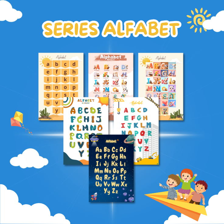 Jual Poster Edukasi Abjad Alfabet Lengkap, Poster Untuk Belajar Anak ...