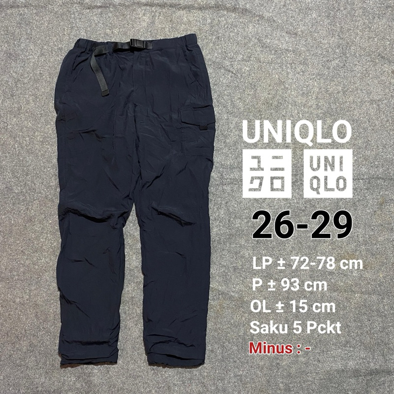 Jual UNIQLO CARGO PARASUT WARM LINED PANTS SIZE 26-29 BISA PAKAI ...