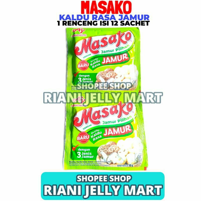 Jual Masako Kaldu Jamur 1 Renceng Isi 12 Sachet | Shopee Indonesia