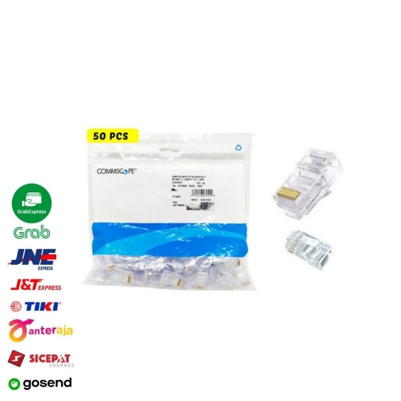 Jual Konektor AMP Commscope Connector RJ45 CAT5 RJ-45 Cat.5e Original | Shopee Indonesia
