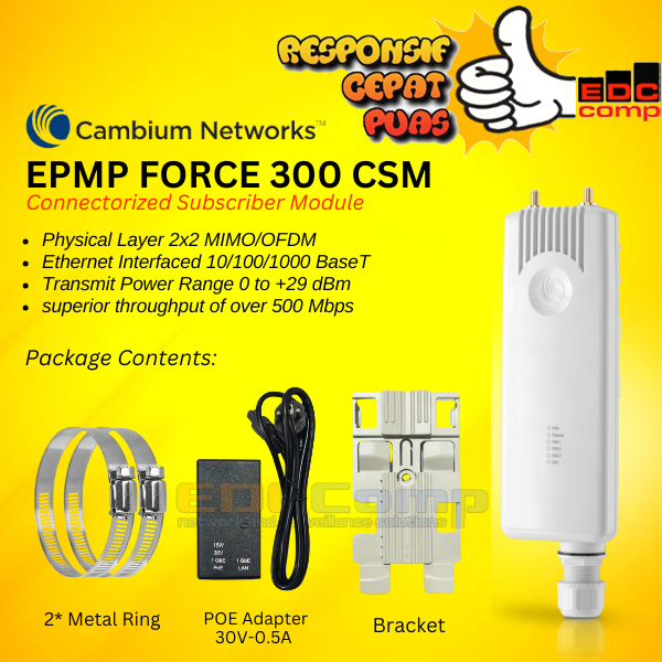 Jual Cambium Networks ePMP Force 300 Connectorized Subscriber Module ...