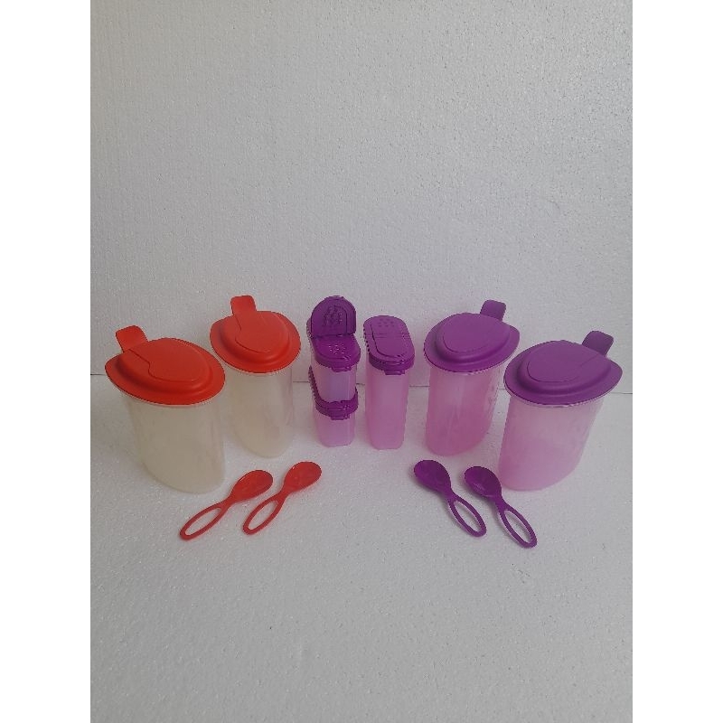 Jual tempat bumbu container dan spice to go tupperware | Shopee Indonesia