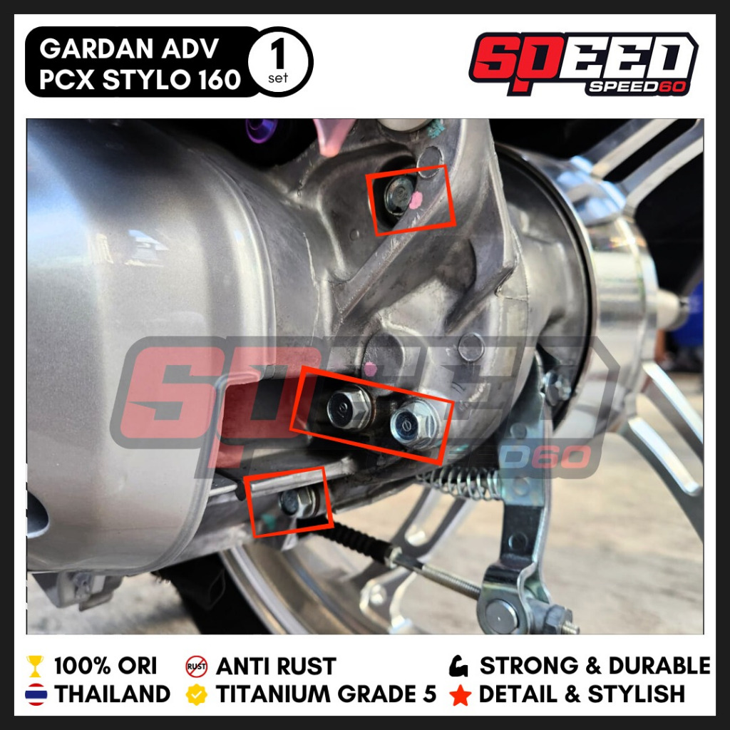 Jual Probolt Titanium Baut Krengkes Gardan Honda Stylo PCX ADV Vario 160 King Nut Grade 5 ...