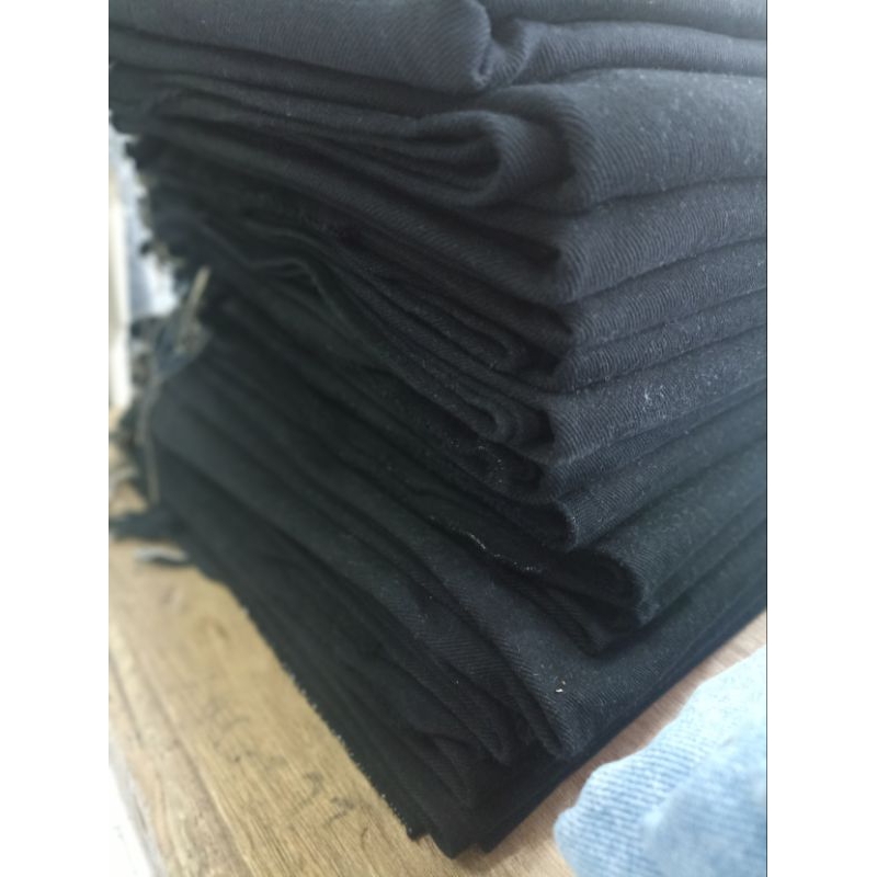 Jual KAIN DENIM HITAM NON STRETCH TEBAL JEANS HITAM TIDAK MELAR ...
