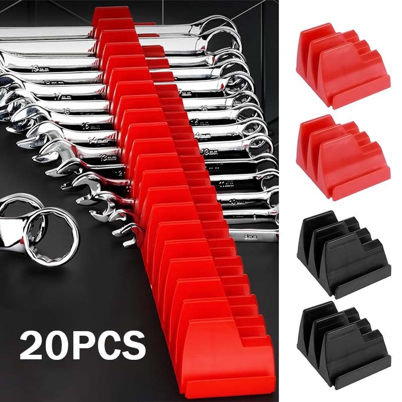 Jual 20pcs Magnetic Wrench Organizer Magnet Tool Holder Rak Kunci Pas ...