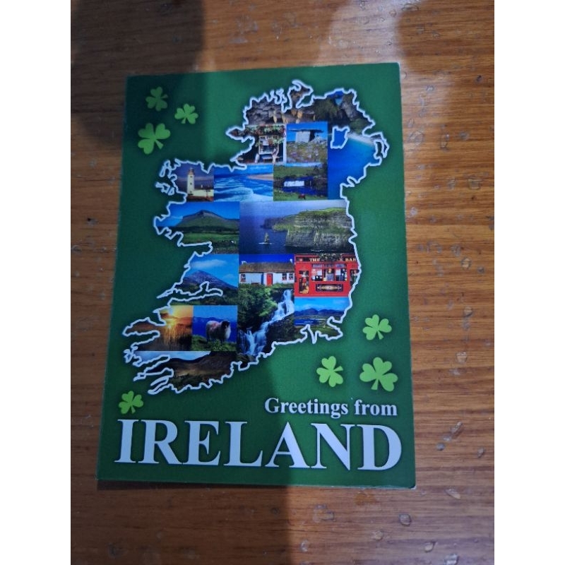 Jual kartu pos peta irlandia/ireland map postcard | Shopee Indonesia