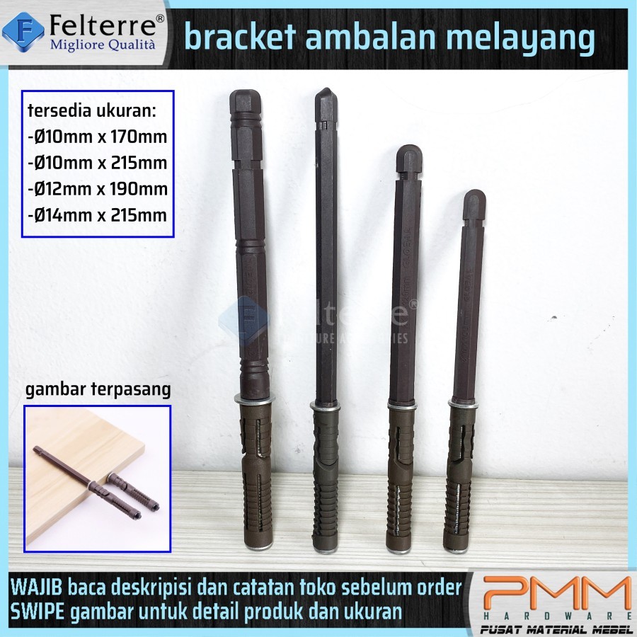 Jual bracket ambalan melayang FELTERRE | pen ambalan | Shopee Indonesia