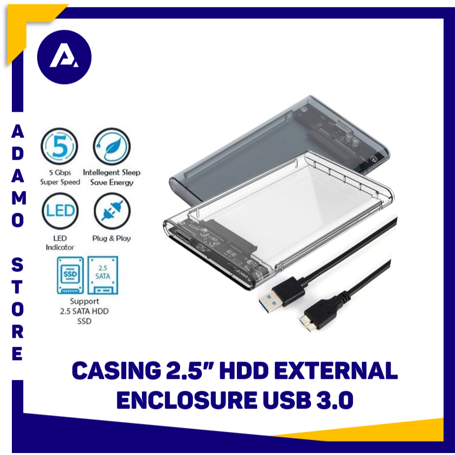 Jual Casing Hardisk 2.5" Sata USB 3.0 HDD / SSD Enclosure External | Shopee Indonesia