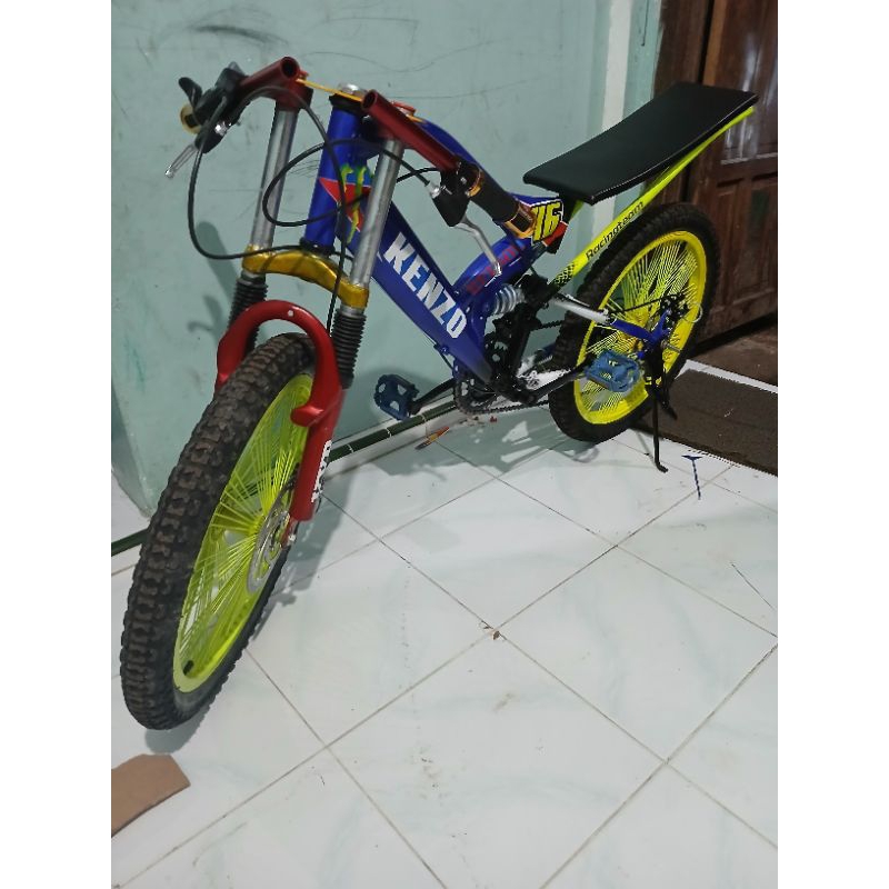 Jual sepeda drag/lajak bmx r20 pelek Jari unik custom NAMA | Shopee ...