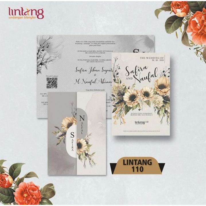 Jual Cetak Undangan Motif Lintang 110 | Shopee Indonesia