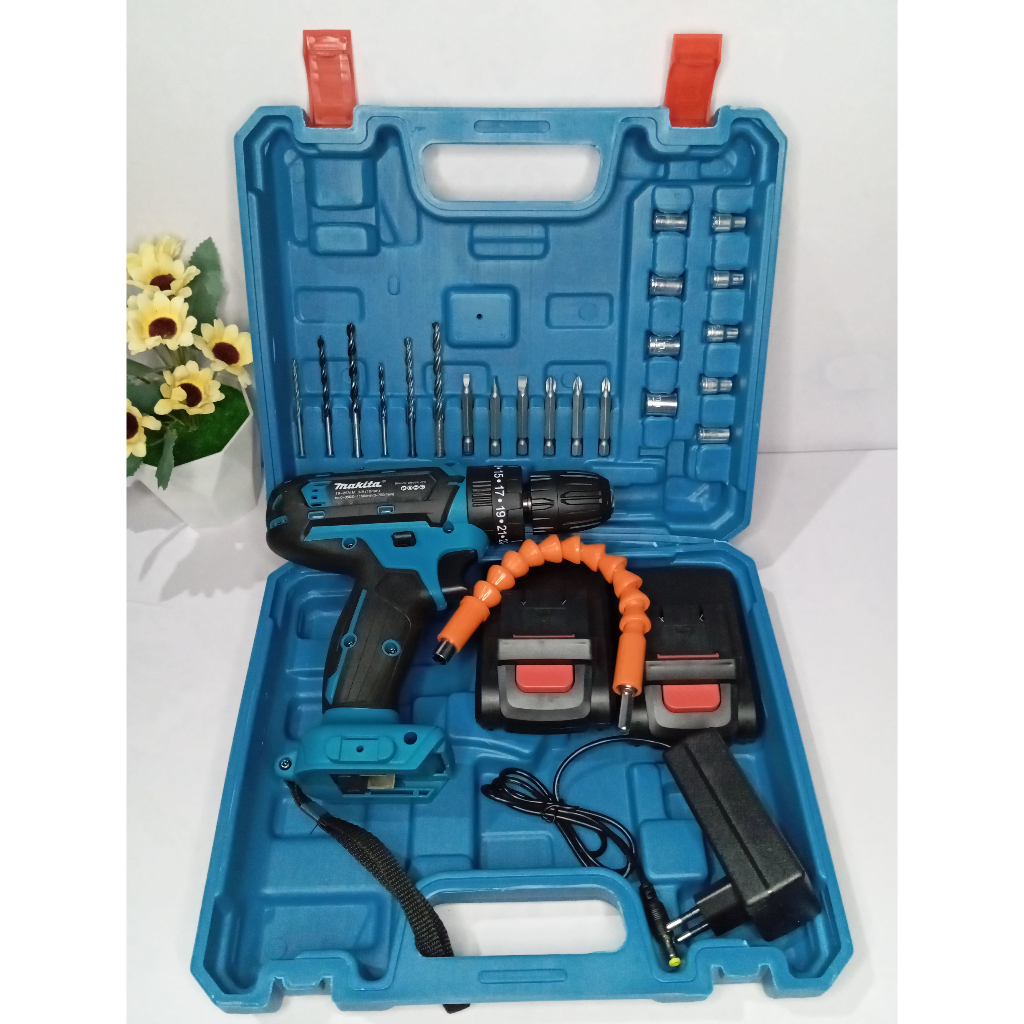 Jual MAKITA 388VF Mesin Bor Baterai Bor Impact listrik Bor Cordless Bor ...