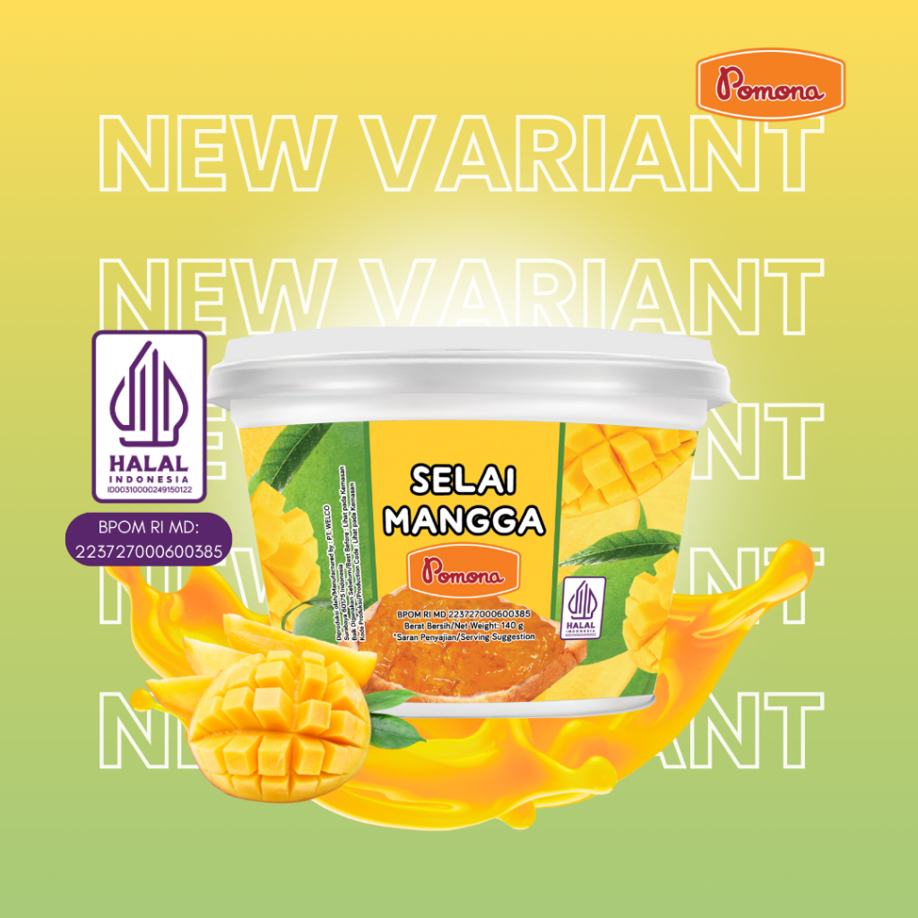 Jual selai rasa mangga Pomona 140 gr / Pomona selai mangga | Shopee ...