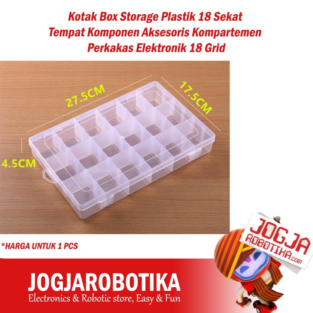 Jual Kotak Box Storage Plastik Tempat Komponen Aksesoris Kompartemen ...
