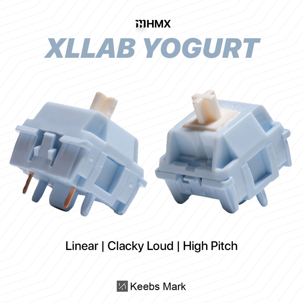 Jual HMX x XLLAB Yogurt Linear Switch 62g Mechanical Keyboard | Shopee Indonesia