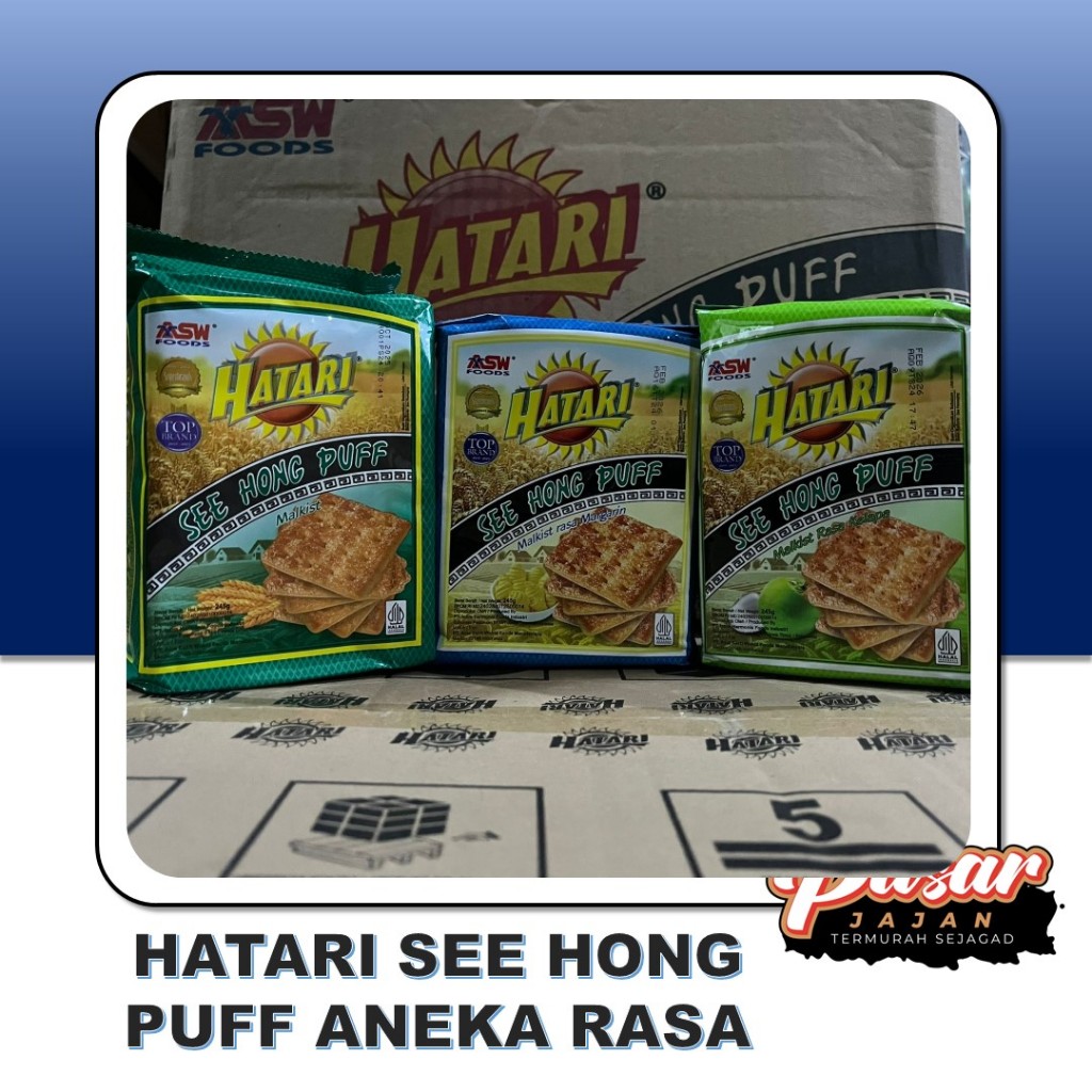 Jual Hatari See Hong Puff Isi 245gr Aneka Rasa | Shopee Indonesia