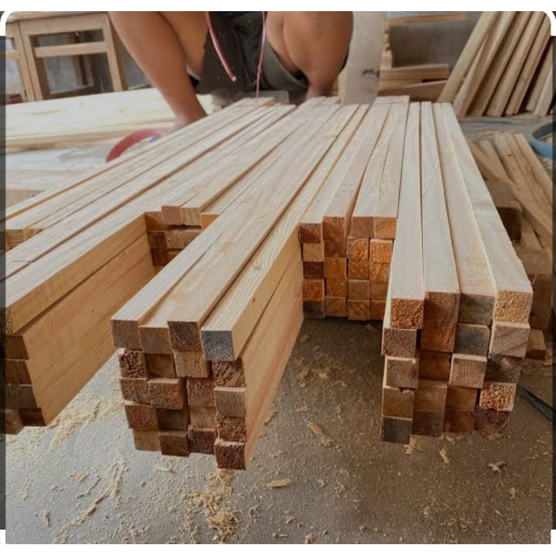 Jual LIST KASO KASO KAYU RENG UKURAN 4X4 CM PANJANG 1,5METER | Shopee ...