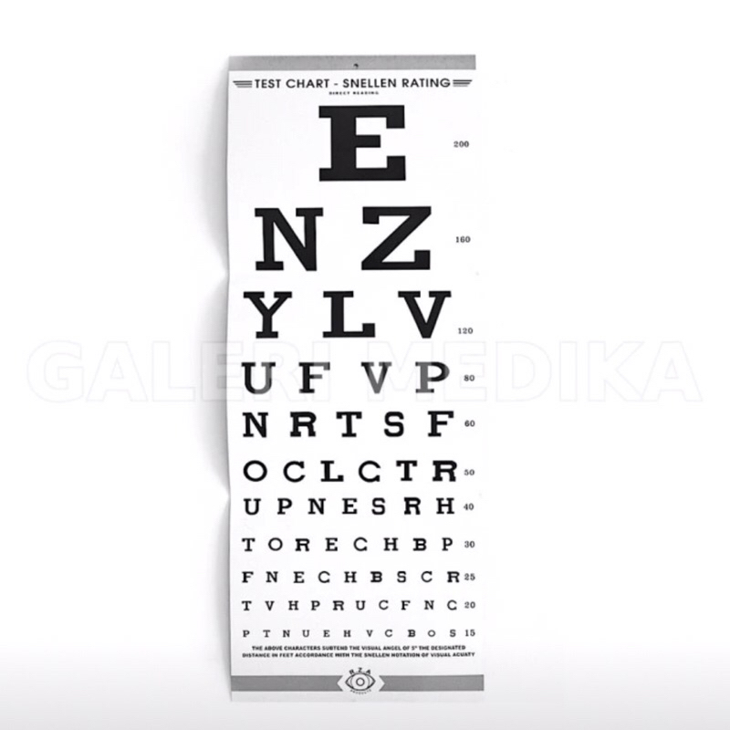 Jual SNELLEN CHART KERTAS / ALAT TEST MATA | Shopee Indonesia