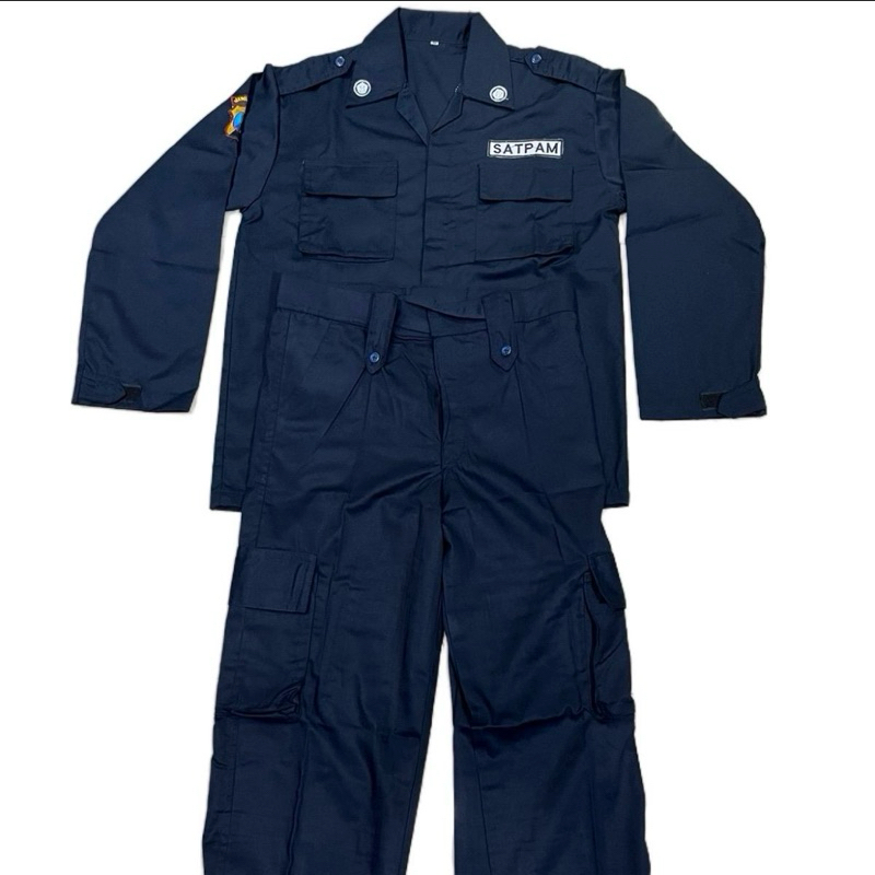 Jual SERAGAM PDL SATPAM BIRU DONGKER/NAVY | Shopee Indonesia