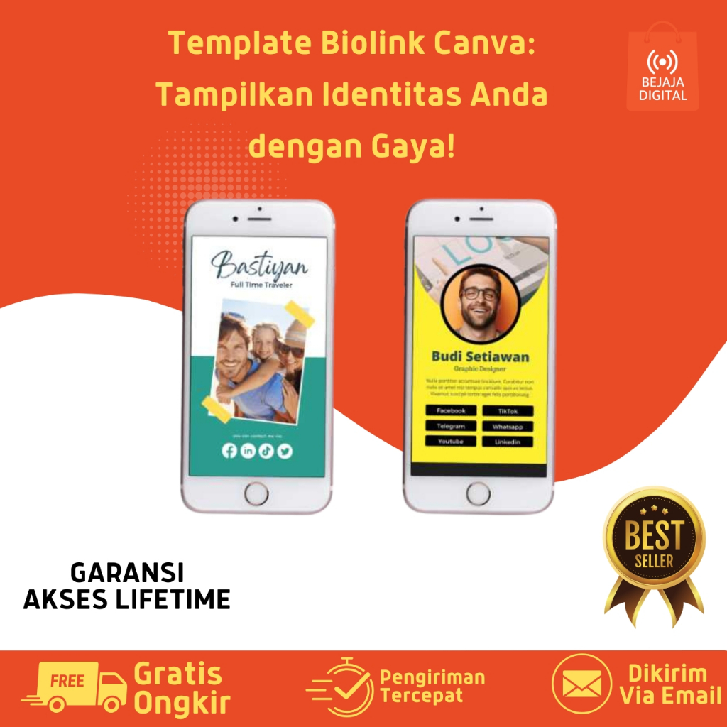 Jual Template Biolink Canva untuk Meningkatkan Tautan Anda | Shopee ...