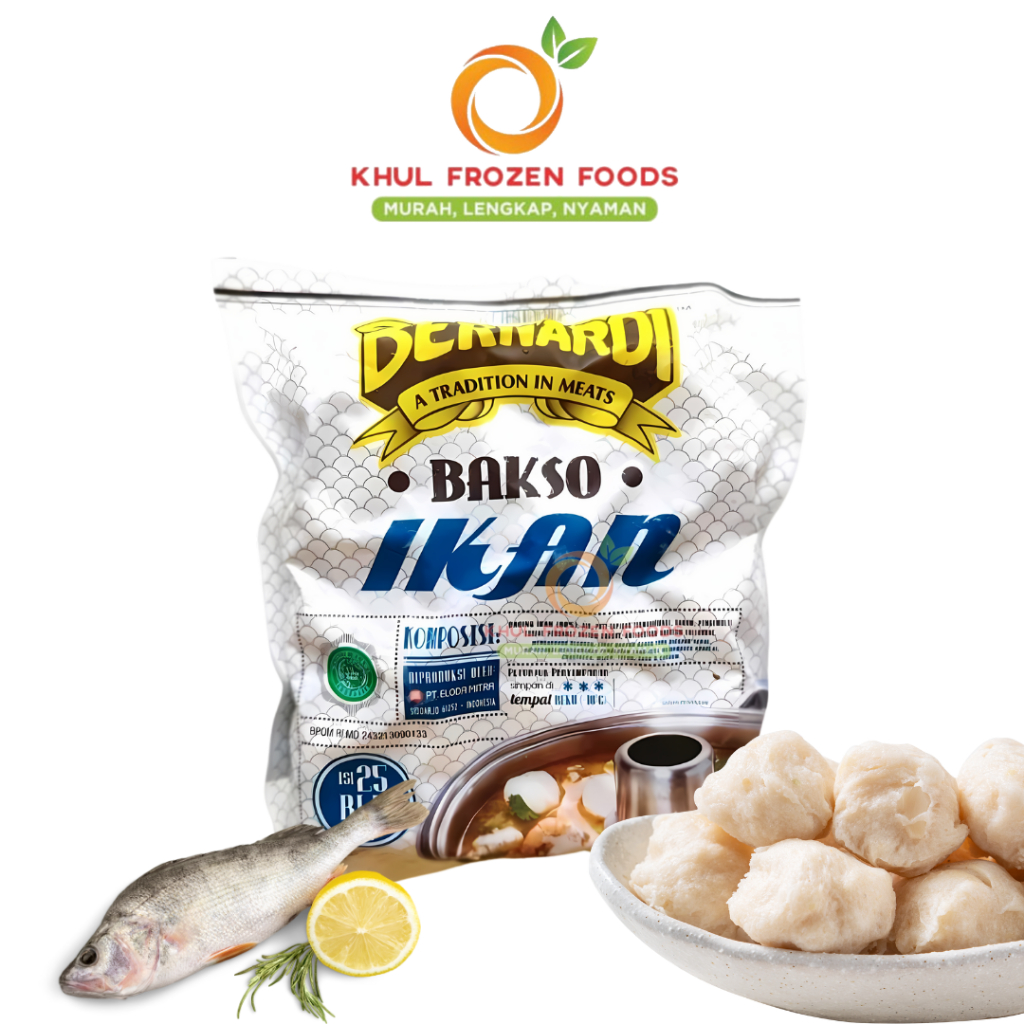 Jual Bernardi Bakso Ikan Besar isi 25 340Gr/ BERNARDI/ Bakso ikan ...