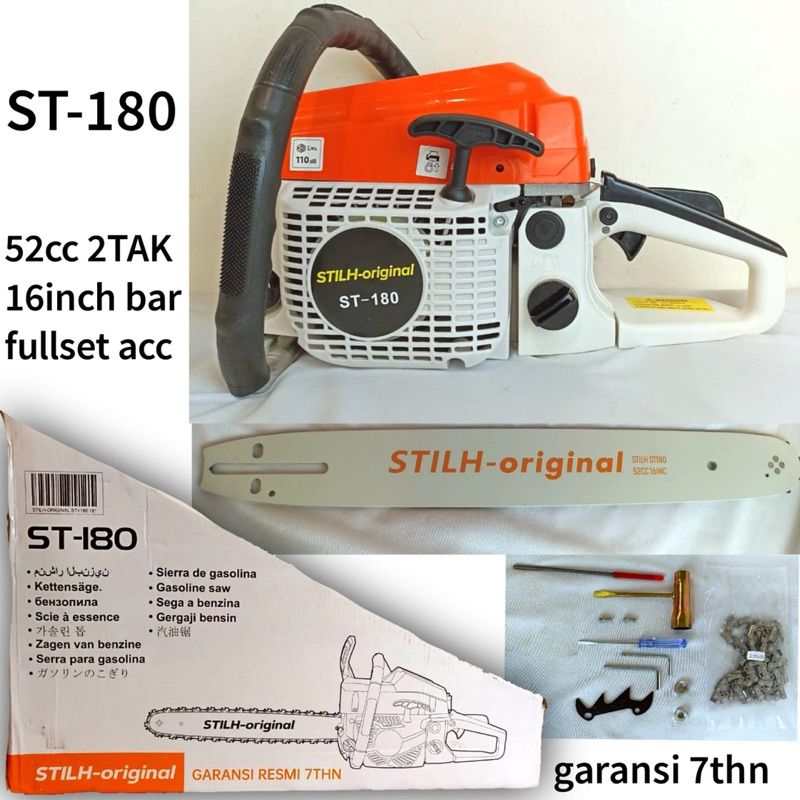 Jual Senso 16inch chainsaw type ST180 STILH-ORIGINAL chain saw mesin ...