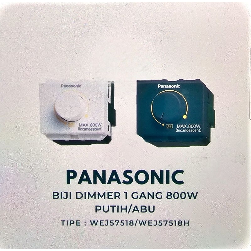 Jual PANASONIC MATA SAKLAR DIMMER SWITCH 800W PUTIH/HITAM | Shopee ...