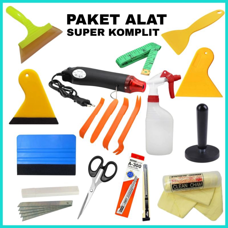 Jual Alat Pemasangan Sticker Skotlet Stiker Kacafilm Wallpaper Super ...