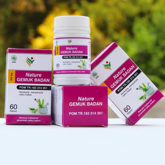 Jual GEMUK BADAN Kapsul Nature Isi 60 Solusi Obat Penggemuk Badan ...