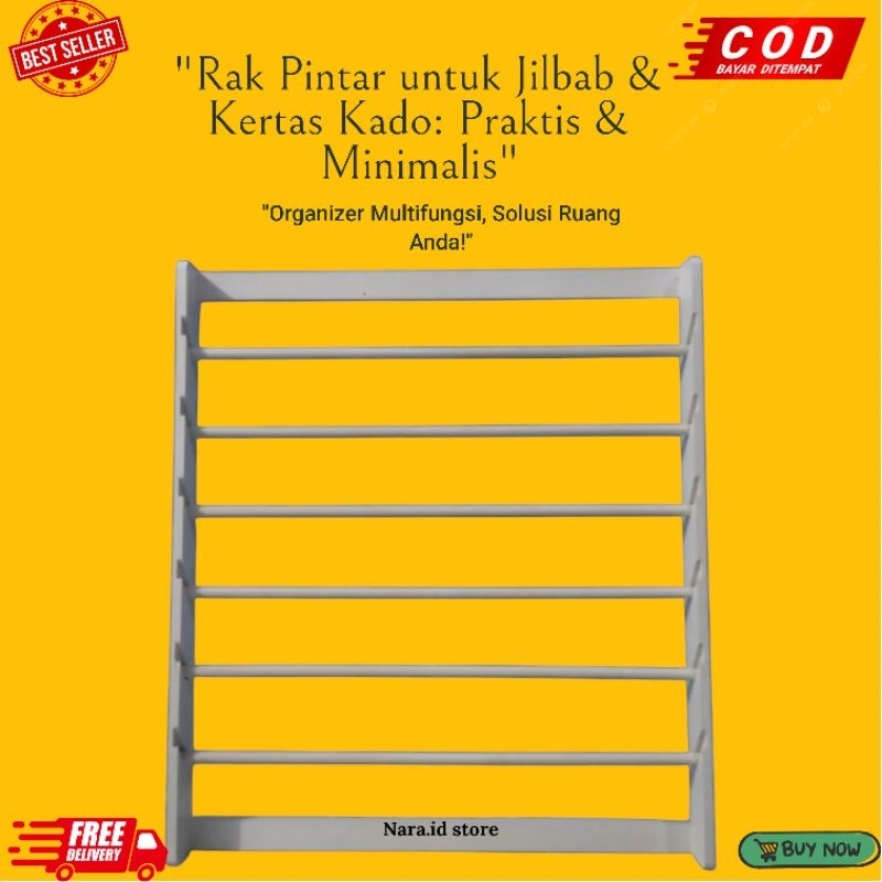 Jual "Rak Simpan Rapi: Jilbab, Wrapping, dan Kado Jadi Mudah" | Shopee ...
