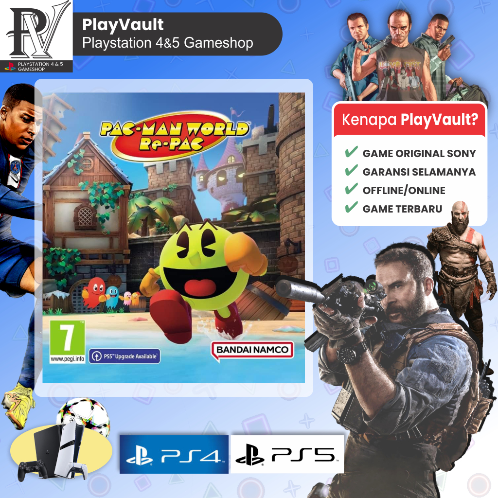 Jual Pac Man World RE PAC PS4 PS5 | Shopee Indonesia