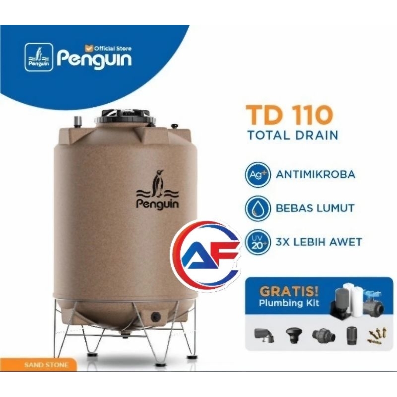 Jual TOREN AIR PENGUIN TD110 1000L TD80 800L TD60 600L TOTAL DRAIN | Shopee Indonesia