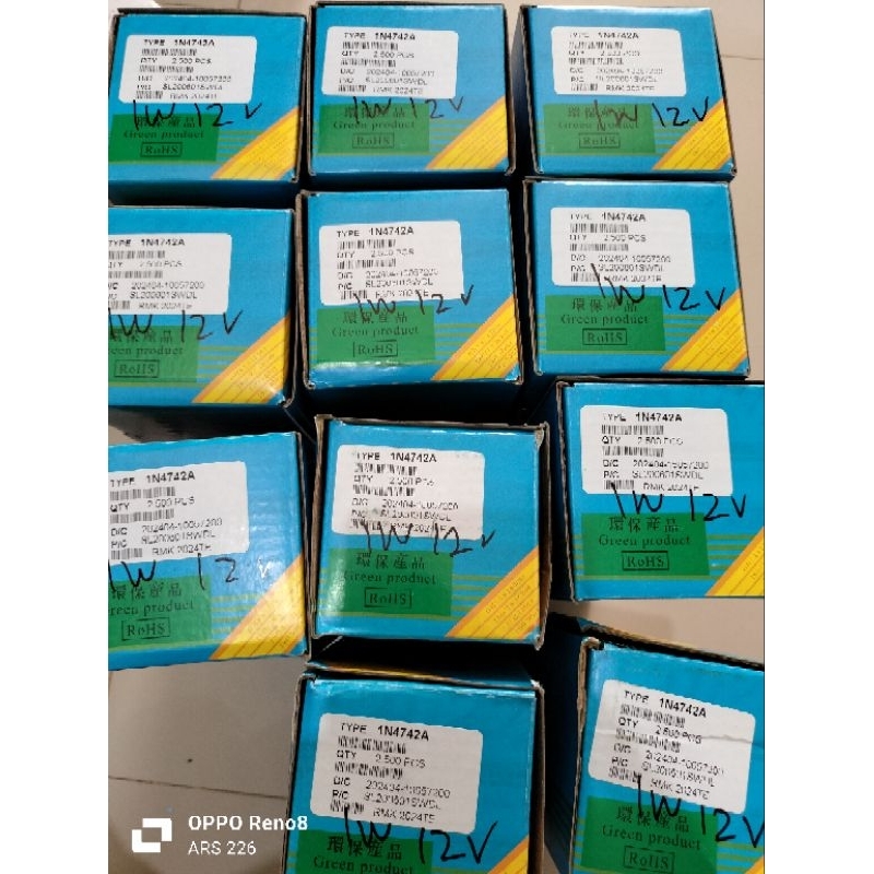 Jual Dioda Zener 1W 12V IN 4742A (2500 pcs ) | Shopee Indonesia
