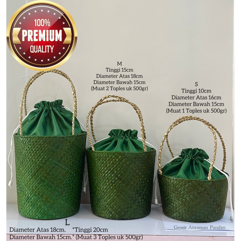 Jual Tas parcel pandan EMBER POLOS GG RARA tas hampers imlek tas ...