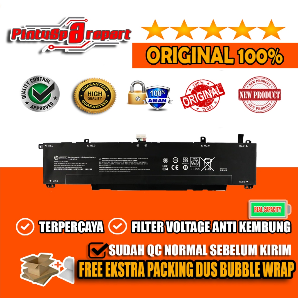Jual (Genuine WK04XL) Baterai Original Asli Hp Victus 15 15-FB 15 ...