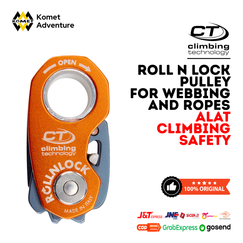 Jual Roll N Lock pulley for webbing and ropes - Alat Climbing Safety ...