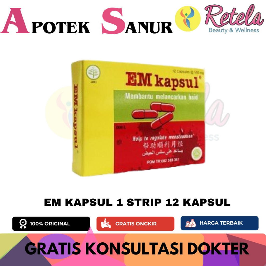 Jual EM KAPSUL 1 STRIP 12 KAPSUL | Shopee Indonesia