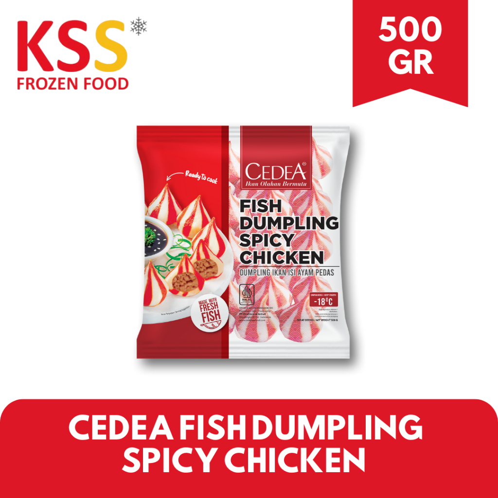 Jual CEDEA FISH DUMPLING SPICY CHICKEN 500 GR | Shopee Indonesia