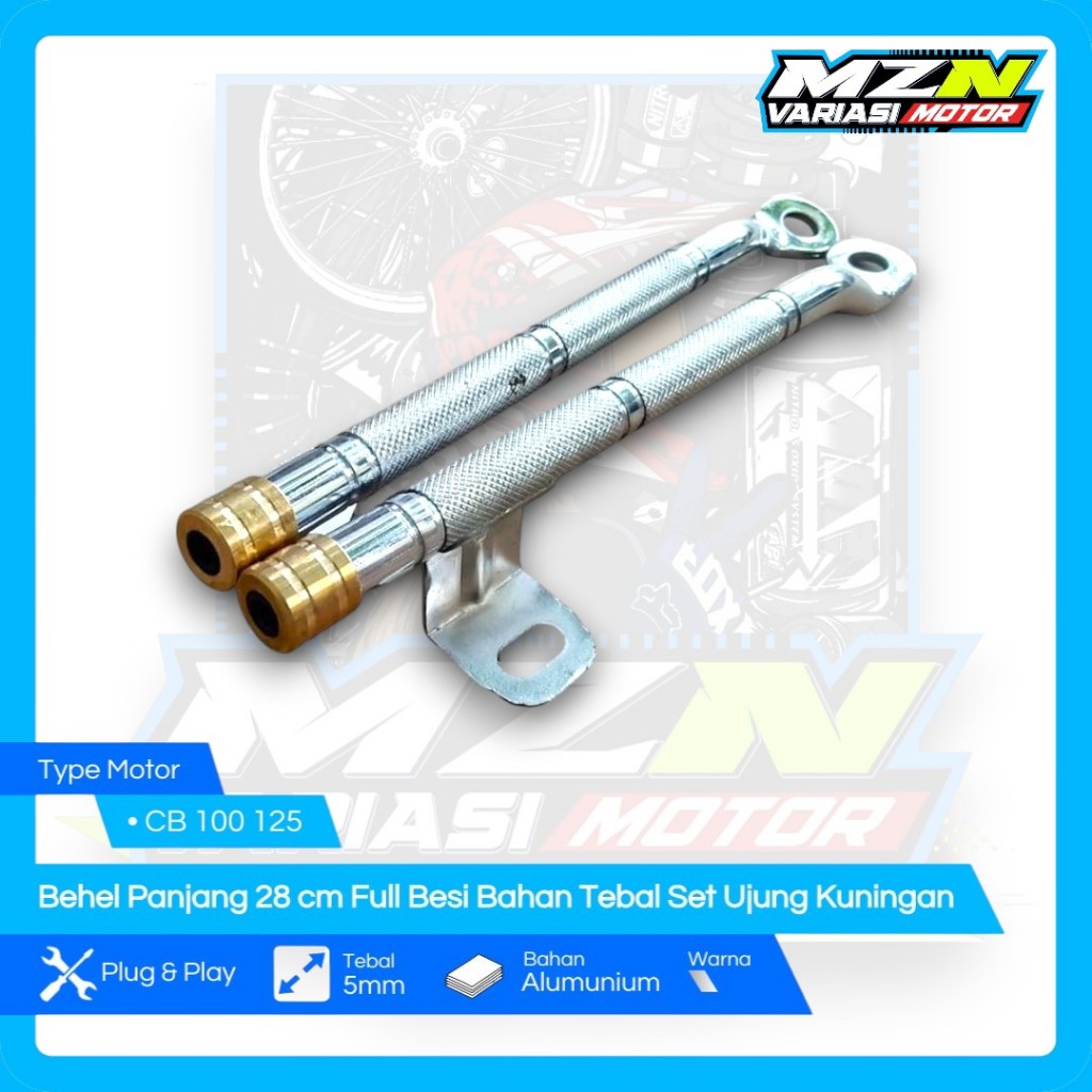 Jual Behel CB Kartel Panjang 28 cm Full Besi Bahan Tebal Set Ujung ...