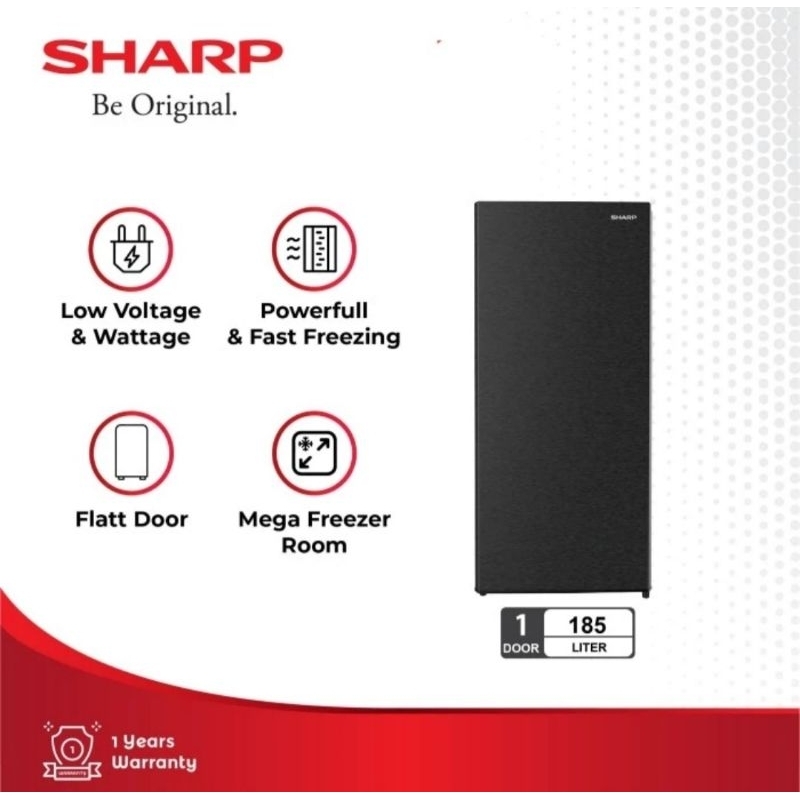 Jual STANDING FREEZER SHARP 8 RAK 178 LITER | Shopee Indonesia
